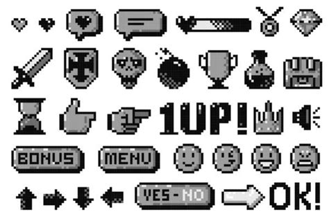 8 Bit Button Vector Art Icons And Graphics For Free Download