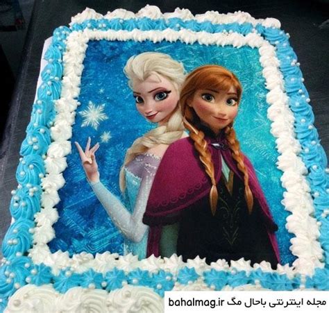 عکس کیک تولد دخترانه آنا السا ️ بهترین تصاویر