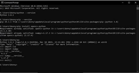 Belajar Opencv Python Install