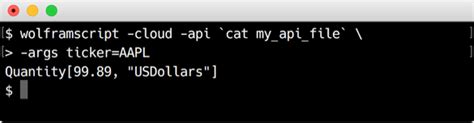 Deploy And Use A Cloud Based Api On The Command Line New In Wolfram