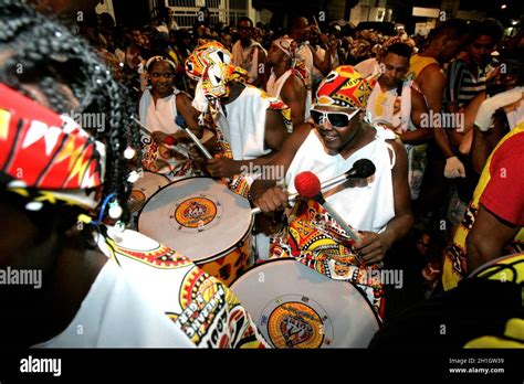 Salvador Bahia Brazil February 9 2013 Members Of The Carnival