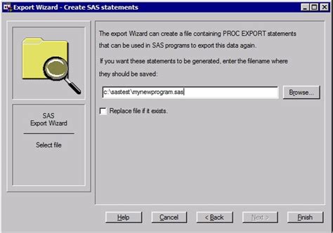 45340 How To Use The Export Wizard To Export Excel Files With The Sas