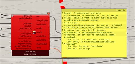 solution exeption nonetype object has no attribute name honeybee