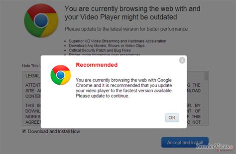 Verwijder Outdated Java Plugin Detected” Virus