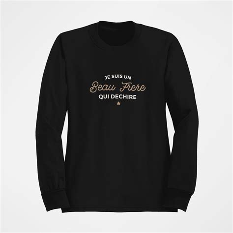 Sweat Personnalisable Beau Frère Cadeau Unique Assortis Moi