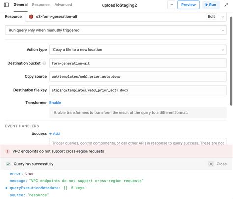 S3 Copy File To New Location Is Not Working 💬 Queries And Resources Retool Forum