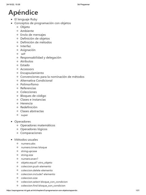 Ruby Pdf Objeto Informática Lenguaje De Programación