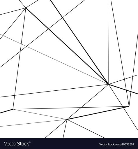 Connected Abstract Pattern With Overlapping Lines Vector Image