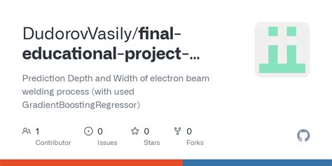 Final Educational Project Datascientistsgradientboostingregressorpkl At Main · Dudorovvasily