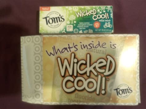 A Travel Size Toms Wicked Cool Mild Mint Toothpaste Travel Size