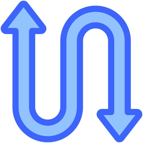 Zig Zag Generic Blue Icon