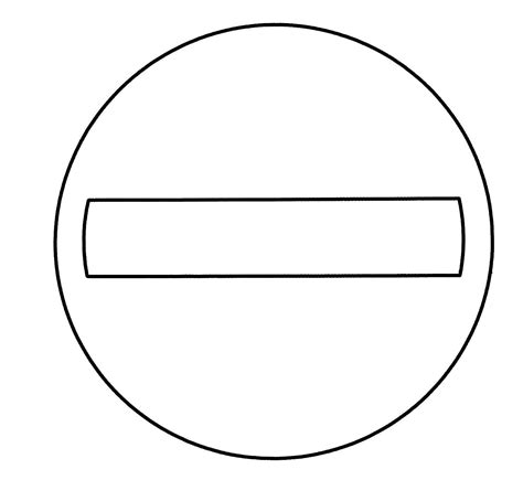 Разукрашки Знак Движение Запрещено 70 фото