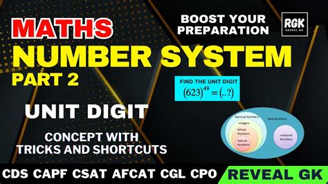 Number System Unit Digit Lecture 2 Learn Through Tricks And