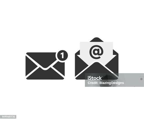 이메일 우편 편지 봉투 아이콘입니다 전자 메일 기호입니다 메시지 봉투 새 편지 서신 벡터 디자인 및 일러스트레이션을 보냅니다 3차원 형태에 대한 스톡 벡터 아트 및 기타