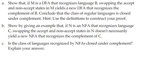 solved a show that if m is a dfa that recognizes language