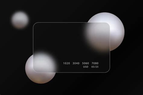 Premium Vector Glass Morphism Style Credit Card Icon