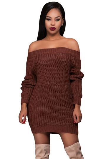 Brown Sweater Dress
