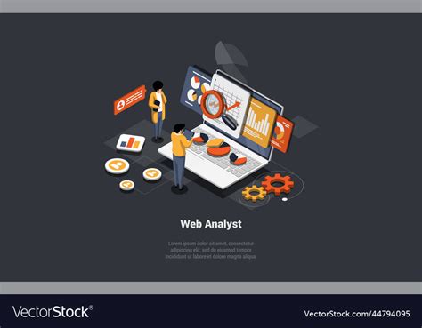 Concept Of Testing Data Analysis Debugging Vector Image