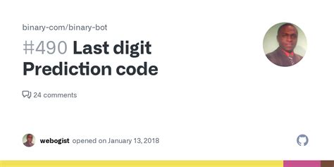 Last Digit Prediction Code · Issue 490 · Binary Combinary Bot · Github
