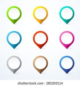 Set Map Pointers Stock Vector Royalty Free 285203114 Shutterstock