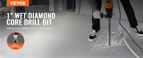 Mophorn Core Drill Bit 1 Wet Diamond Core Drill Bits 14 Drilling