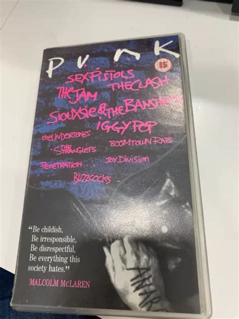 Punk Sex Pistols The Jam The Clash Siouxie And The Banshees Iggy Pop Vhs