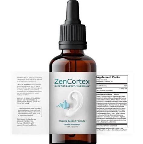 Zencortex Tinnitus And Zen Cortex Supports Healthy Hearing Reviews