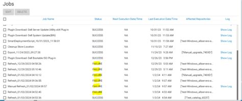 ‎repository Edit Failed Job Refresh Failed Dell Technologies