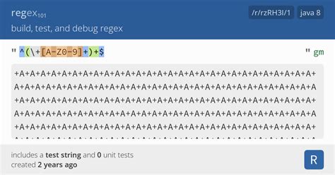 regex101 build test and debug regex