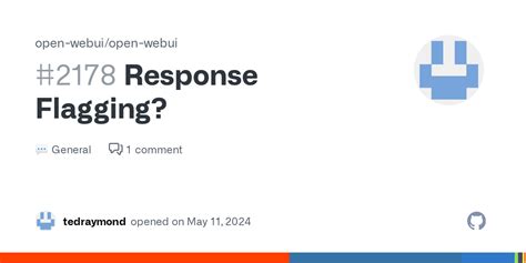 Response Flagging · Open Webui Open Webui · Discussion 2178 · Github