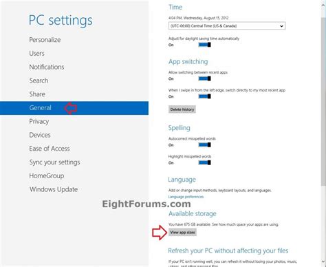 App Sizes And Available Storage View In Windows 8 Windows 8 Help Forums