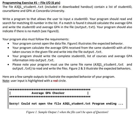 Solved Programming Exercise 1 File Io 6 Pts The File