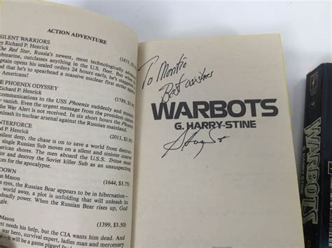 Signed Set Of 11 First Printing Paperback Books Warbots Series By G