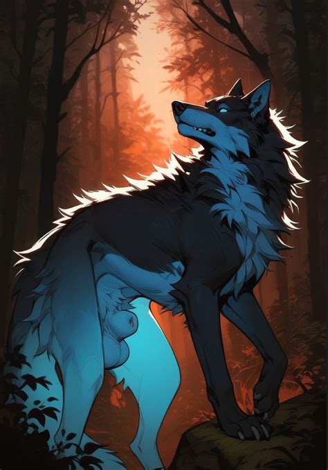 Rule 34 Ai Generated Anatomically Correct Balls Black Fur Blue Eyes Blue Fur Feral Game Cg