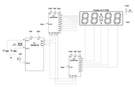Silicon Junction PIC Vacuum Fluorescent Display Interface