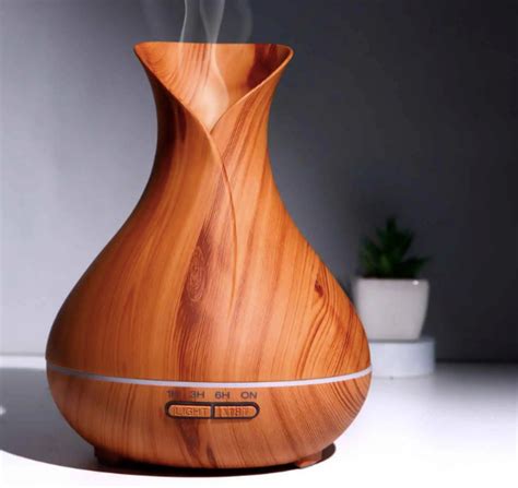 Brown Electric Diffuser For Home Fragrance Essential Oil Fancy Diffuser
