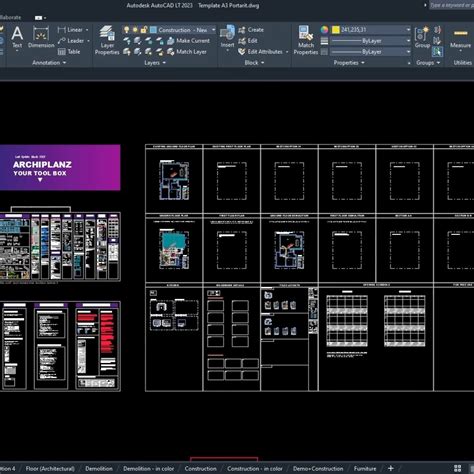 The Autocad Template For Interior Designers And Architects Archiplanz Autocad Template
