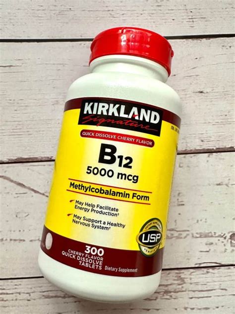 Kirkland Signature B12 5000 Mcg 300 Tablets Exp 092025 New Stock