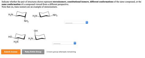 Solved Indicate Whether The Pair Of Structures Shown Chegg
