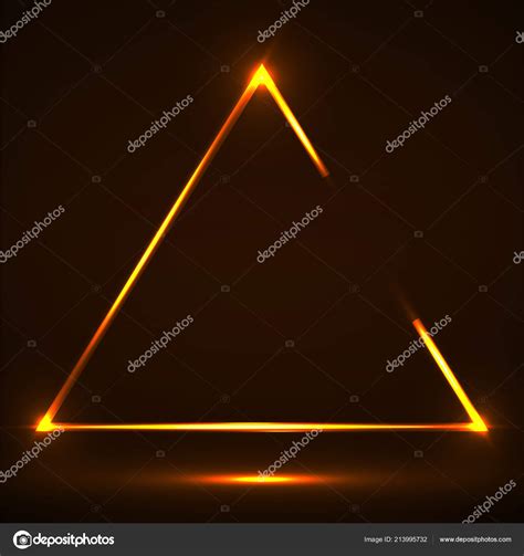Abstract Neon Triangle Glowing Lines Vector Design Element Stock Vector By Vladystock