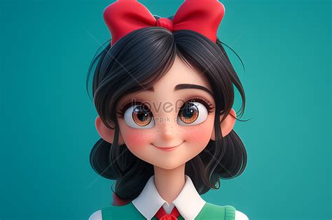 행복 하 게 웃는 소녀 일러스트 무료 다운로드 Lovepik