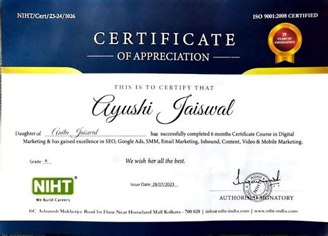 Ayushi Jaiswal On Linkedin Learning Certification Marketing Digitalmarketing Seo Sem