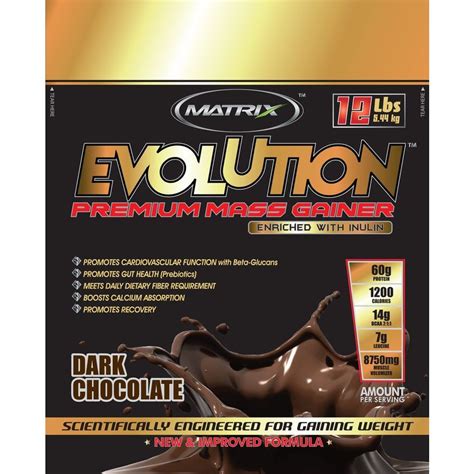 Matrix Mass Gainer Evolution Premium Mass Gainer 12 Lbs54 Kg Shopee