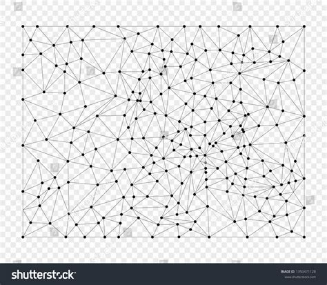 Polygon Lines Points Grid Overlay Element Stock Vector Royalty Free Shutterstock
