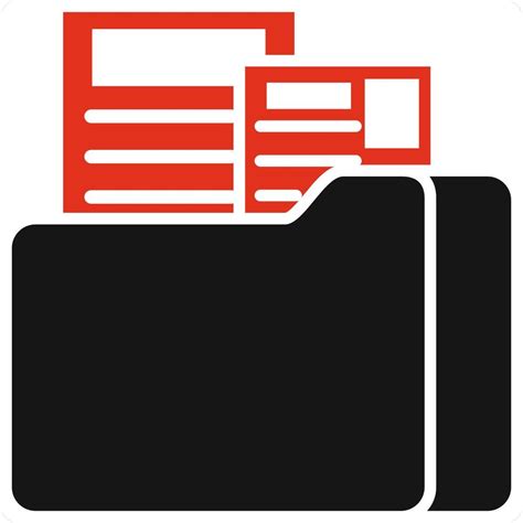Folder Icon In Red Filled Color 77843565 Vector Art At Vecteezy