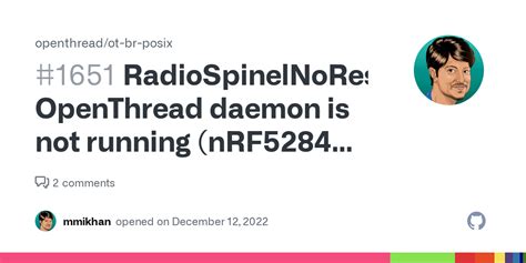 Radiospinelnoresponse Openthread Daemon Is Not Running Nrf52840 Dk
