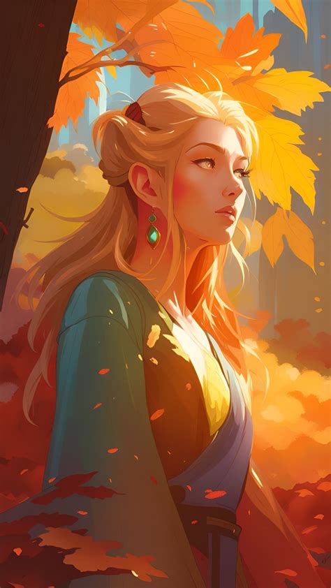 Elven Royalty In Autumn Rdndai