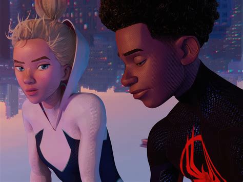 1600x1200 Gwen Stacy And Miles Morales Talking Wallpaper1600x1200 Resolution Hd 4k Wallpapers