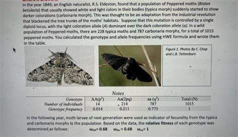 Solved A Use The Genotype Frequencies Relative Fitness