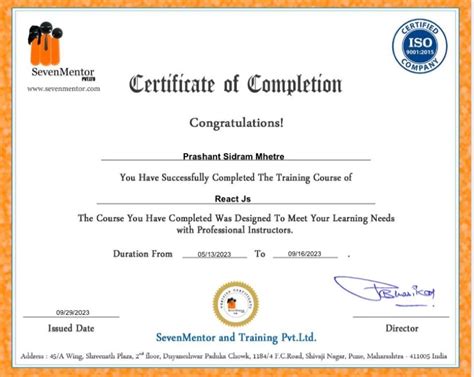 prashant mhetre on linkedin reactjs webdevelopment certificateachievement linkedinpost